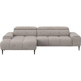 COTTA Ecksofa &raquo;Theo L-Form, B: 290 cm&laquo; mit Kopfteilverstellung, optional Sitztiefenverstellung 100% Polyester (PES)