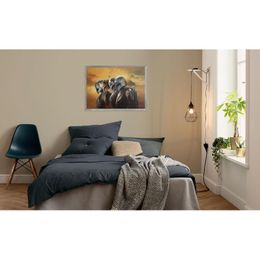Komar Wandbild &raquo;Star Wars The Mandalorian Line Up&laquo; Disney Set, 1 Stk. tlg. 40 x 50 cm (Breite x H&ouml;he) - Kinderzimmer, Dekoration gelb Vlies