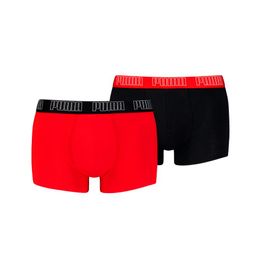Puma Herren Puma &raquo;Puma MEN EVERYDAY TRUNKS 2P&laquo; 2er Pack, mit Logobund rot S