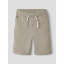 name it Herren Sweatshorts &raquo;NKMVERMO LONG SWE SHORTS UNB F NOOS&laquo; Baumwolle, Umschlagsaum beige 98, N-Gr