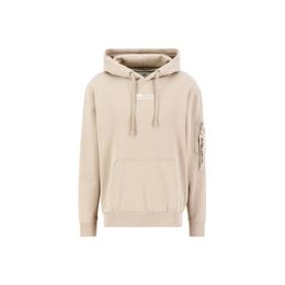 Alpha Industries Herren Hoodie &raquo;Organics EMB Hoodie&laquo; beige XXL