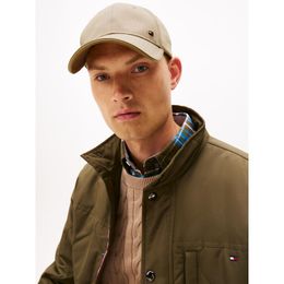 Tommy Hilfiger Herren Baseball Cap &raquo;COTTON PANEL CAP&laquo; Gr&ouml;&szlig;enverstellbar Harringbone Premium Quality 100% Baumwolle braun