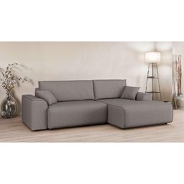 Home Affaire Ecksofa &raquo;Santenay mit Bettfunktion und Bettkasten, Ma&szlig;e: B/T/H 266/164/90 cm&laquo; L-Form mit Wellenfederung, Schlaffl&auml;che: 140x213 cm, auch 