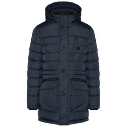 Bugatti Herren Bugatti Parka mit Kapuze mit abtrennbarer Kapuze blau 50