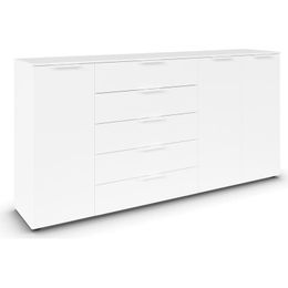Rauch Schubkastenkommode &raquo;Kommode T&uuml;rkommode Sideboard Kombikommode FLIPP&laquo; Breite 200 cm mit 4 Einlegeb&ouml;den, 3-t&uuml;rig mit 5 Schubladen und Soft-Close-