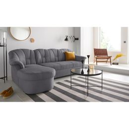 DOMO collection Ecksofa &raquo;Papenburg, zeitlose R&uuml;ckensteppung, elegante Formensprache, L-Form&laquo; in gro&szlig;er Farbvielfalt, wahlweise mit Bettfunktion, OTTOs