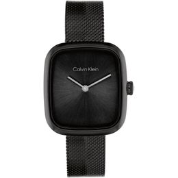 Calvin Klein Damen Quarzuhr &raquo;CK ADORE&laquo; Armbanduhr, Damenuhr, Edelstahlarmband, analog schwarz
