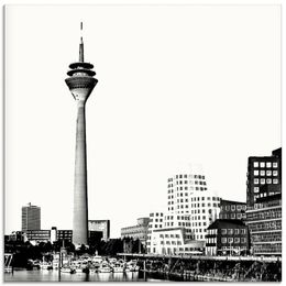 Artland &raquo;D&uuml;sseldorf Collage Skyline 15&laquo; Deutschland 1 Stk. tlg. in verschiedenen Gr&ouml;&szlig;en schwarz