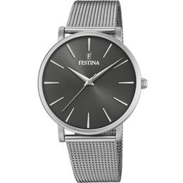 Festina Damen Quarzuhr &raquo;Ladies Classic&laquo; Armbanduhr, Damenuhr, Edelstahlarmband silber