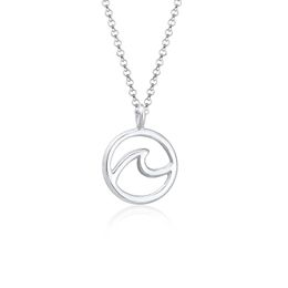 Elli Damen Kette mit Anh&auml;nger &raquo;Anh&auml;nger Wellen 925 Sterling Silber&laquo; silber