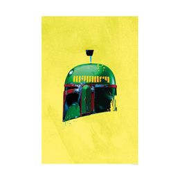 Komar Bild &raquo;Star Wars Classic Helmets Boba Fett&laquo; Star Wars 1 Stk. tlg. Wandbild zur Dekoration im Kinderzimmer - ohne Rahmen bunt Holz, Papier