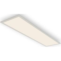 Briloner Leuchten LED Panel &raquo;7189016 Piatto&laquo; LED-Board Neutralwei&szlig; Deckenlampe, 119,5x29,5x6,5cm, Wei&szlig;, 38W, Wohnzimmer, Schlafzimmer wei&szlig;