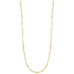 JULIE JULSEN Damen Collierkettchen &raquo;925/- Sterling Silber vergoldet 27 Zirkonia&laquo; gold