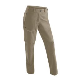 Maier Sports Damen Funktionshose &raquo;Latit Zip W&laquo; Damen Wanderhose, zipp-off Outdoor-Hose, 4 Taschen, Regular Fit beige 38, Normalgr&ouml;&szlig;en