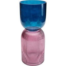 KARE Tischvase &raquo;Vase Marvelous Duo Blau Lila 40cm&laquo; blau Glas