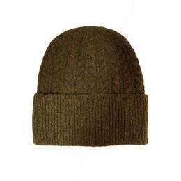 Capelli New York Damen Beanie Feinstrick, Zopfmuster, Einheitsgr&ouml;&szlig;e