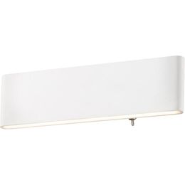 Globo LIGHTING LED Wandleuchte &raquo;SIEGFRIED&laquo; LED-Modul 1 Stk. Warmwei&szlig; Wandlampe mit Ein/Aus Schalter, Leuchtet auf- und abw&auml;rts wei&szlig;