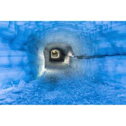 papermoon Fototapete &raquo;GROTTE-TUNNEL EIS GLETSCHER H&Ouml;HLE ISLAND LANGJOKULL&laquo; bunt Vlies