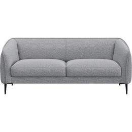 FLEXLUX 2,5-Sitzer &raquo;Belle Designsofa, Couch, bequem durch Kaltschaum im Sitz&laquo; Skandinavisches Design, In hochwertiger Verarbeitung grau 100% Polyester