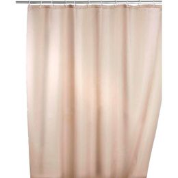 Wenko Duschvorhang &raquo;Uni Beige&laquo; Breite 180 cm H&ouml;he 200 cm, Polyester, waschbar beige Polyester