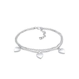 Elli Damen Armband &raquo;Layer Herz 925 Sterling Silber&laquo; silber