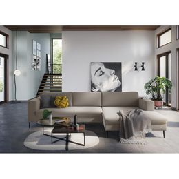 DOMO collection Ecksofa &raquo;Modica, zeitlos und elegant, L-Form&laquo; moderne Optik mit extrabreiter Recamiere, auch in Cord braun