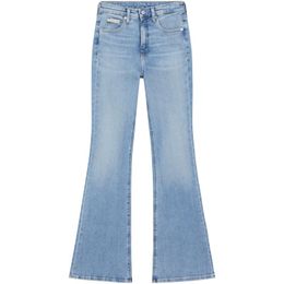 Calvin Klein Jeans Damen &raquo;SKINNY BOOTCUT&laquo; mit Coinpocket, Logodruck blau 31, L&auml;nge 32