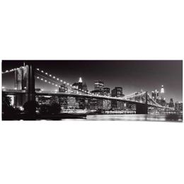 Reinders Poster &raquo;New York Brooklyn Bridge&laquo; 1 Stk. tlg. schwarz Papier