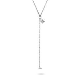 Liebeskind Berlin Damen Y-Kette &raquo;Schmuck Geschenk Edelstahl Halskette The Love Bond&laquo; silber