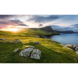 Komar Vliestapete &raquo;Digitaldruck Vlies - Scottish Paradise - Gr&ouml;&szlig;e 450 x 280 cm&laquo; bedruckt glatt Wohnzimmer, Schlafzimmer bunt Vlies