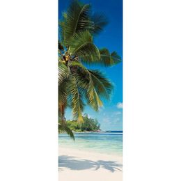 Komar Vliestapete &raquo;Digitaldruck Vlies - Coconut Bay - Gr&ouml;&szlig;e 100 x 280 cm&laquo; bedruckt glatt Wohnzimmer, Schlafzimmer bunt Vlies