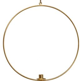 Creativ deco Kerzenhalter h&auml;ngende Beleuchtung, H&ouml;he ca. 40 cm gold Aluminium