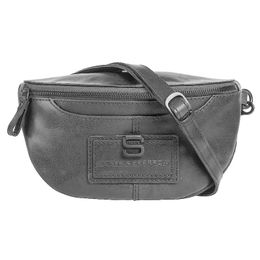 SPIKES & SPARROW Spikes & Sparrow Damen G&uuml;rteltasche &raquo;WAIST BAG&laquo; echt Leder schwarz