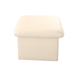 COTTA Hocker &raquo;Casino&laquo; beige Luxus-Kunstleder;NaturLEDER, echtes Rindsleder;Luxus-Microfaser (100% Polyester);SOFTLUX -Kunstleder
