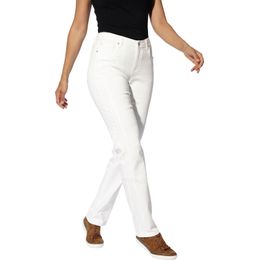 CR&Eacute;ATION L Damen Jeans mit seitlicher Biesenverzierung wei&szlig; Gr&ouml;&szlig;e 52