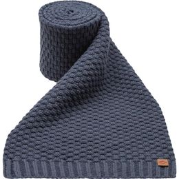 Chillouts Damen Chillouts Strickschal &raquo;Garrick Scarf&laquo; mit hochwertigem Strickmuster blau