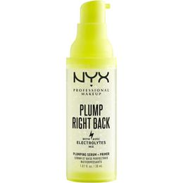 NYX Damen NYX Primer &raquo;NYX Professional Makeup Plump Right Back Serum&Primer&laquo; Perfekte, pflegende Make-Up Grundlage, l&auml;sst die Haut strahlen. wei&szlig;