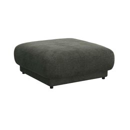FLEXLUX Pouf &raquo;Molino, Fu&szlig;hocker, Sitzhocker, Polsterhocker&laquo; Kaltschaum & Stahl-Wellen, F&uuml;sse Schwarz 100% Polyester