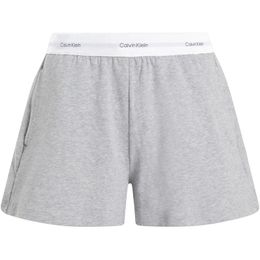 Calvin Klein Underwear Damen Sweatshorts &raquo;SHORT&laquo; mit Elastik-Logobund grau XL (42/44), N-Gr
