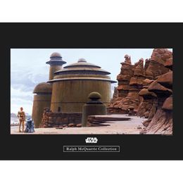 Komar Bild &raquo;Star Wars Classic RMQ Jabbas Palace&laquo; Star Wars 1 Stk. tlg. Wandbild zur Dekoration im Kinderzimmer - ohne Rahmen bunt Holz, Papier