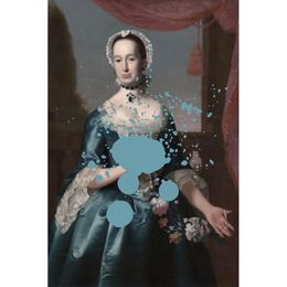 queence Acrylglasbild &raquo;Frau mit Farbklecks&laquo; Bilder von Frauen Formen Frau Gem&auml;lde Historische Pers&ouml;nlichkeiten Kunst Fine Art-Print in Galeriequalit&auml;t