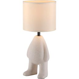 JUST LIGHT Tischleuchte &raquo;TED&laquo; E27 1 Stk. Warmwei&szlig; Schalter, Schnurschalter, ExklusiveE27 beige