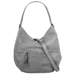 Forty Damen forty&deg; Shopper echt Leder, Made in Italy grau