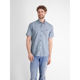 Lerros Damen Lerros Kurzarmhemd mit Streifen Muster blau 3XL, N-Gr