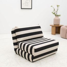 LeGer Home by Lena Gercke Sessel &raquo;Amara&laquo; Schlafsessel ausklappbar, Bettsessel, mit Rasterung schwarz 100% Polyester