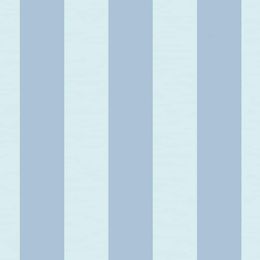 Laura Ashley Vliestapete &raquo;Lille Matt Stripe&laquo; Motiv glatt Motiv blau Vlies
