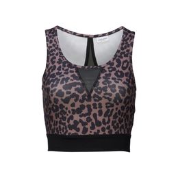 active by Lascana Lascana Active Sporttop Damen Gr&ouml;&szlig;e XXS/XS braun / schwarz