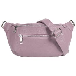 Samantha Look Damen G&uuml;rteltasche echt Leder, Made in Italy lila