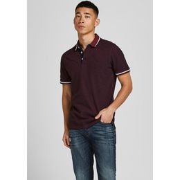 Jack & Jones Jack & Jones Herren Poloshirt &raquo;JJEPAULOS Poloshirt mit klassischem Kragen und figurbetonter Form&laquo; Logostickerei, modisch, schmal, Baumwolle, 