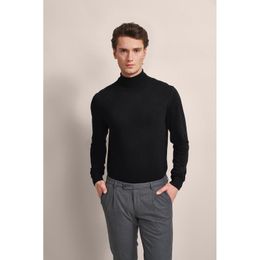 Bugatti Herren Bugatti Rollkragenpullover aus 100 % Merinowolle schwarz XL
